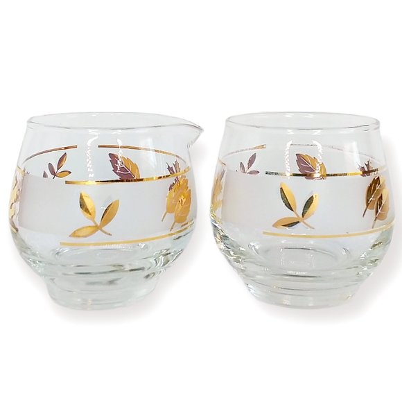 Libbey | Dining | Vintage Libbey Frosted Glass Sugar Creamer Caddy Set ...